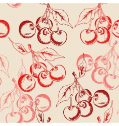 Cherry seamless pattern Royalty Free Vector Image