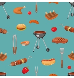 Barbecue seamless pattern Royalty Free Vector Image