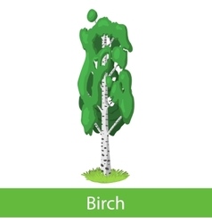 Willow cartoon tree Royalty Free Vector Image - VectorStock