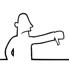 Cartoon man or businessman falling down from Vector Image