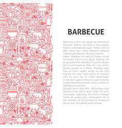 Barbecue seamless pattern Royalty Free Vector Image