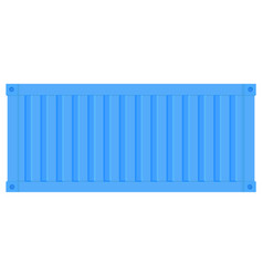 Blue shipping container Royalty Free Vector Image