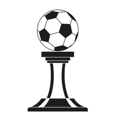 Flat black and white soccer fast ball flame Vector Image