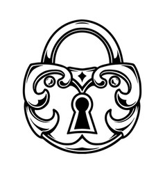 Vintage antique old locks set Royalty Free Vector Image
