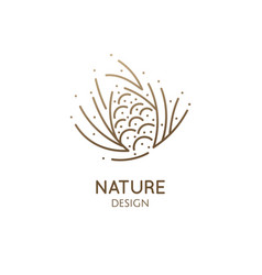 Spruce forest logo Royalty Free Vector Image - VectorStock