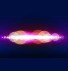 Circle golden light tracing effect Royalty Free Vector Image