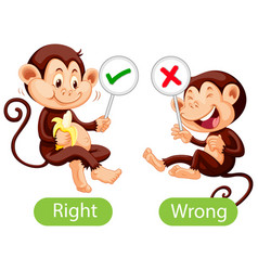 Opposite delicious and awful Royalty Free Vector Image