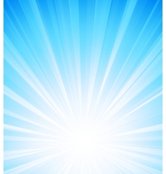 Blue summer sun light burst Royalty Free Vector Image