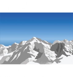 Snow landscape Royalty Free Vector Image - VectorStock