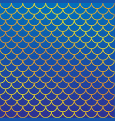 Nautical pattern inspired by fish skin in blue Vector Image