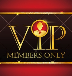 Vip members only label Royalty Free Vector Image