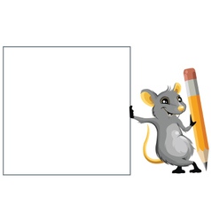 Cartoon Mouse With Bowtie Royalty Free Vector Image