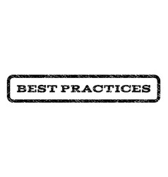 Best practices watermark stamp Royalty Free Vector Image