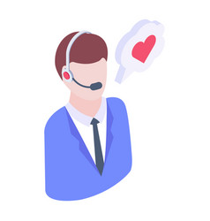 Customer representative Royalty Free Vector Image