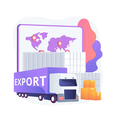 Export control abstract concept Royalty Free Vector Image