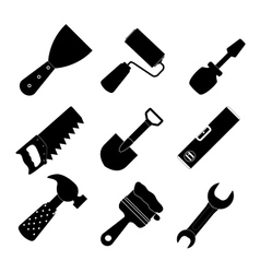 Simple icon working tools Royalty Free Vector Image