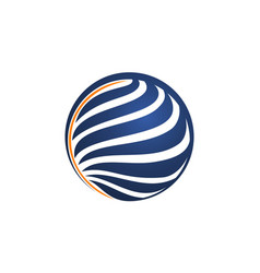 Dynamic rotation template set Royalty Free Vector Image