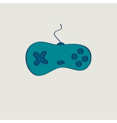 Game controller with brain inside art Royalty Free Vector