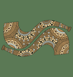 Tobacco pipe drawing hand drawn vintage Royalty Free Vector