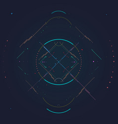 Hud dividers cyber technology bars techno Vector Image
