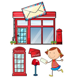 Post office Royalty Free Vector Image - VectorStock