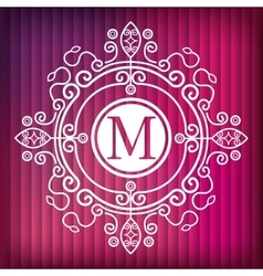 Monogram background design Royalty Free Vector Image