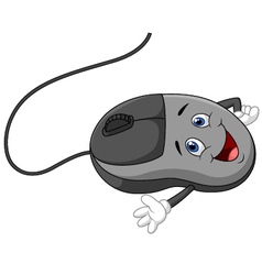 Cartoon computer mouse Royalty Free Vector Image
