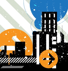 Urban retro background design Royalty Free Vector Image