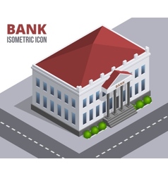 Bank building Royalty Free Vector Image - VectorStock