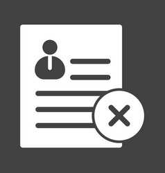 Invalid user profile Royalty Free Vector Image