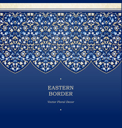 Border in eastern style Royalty Free Vector Image