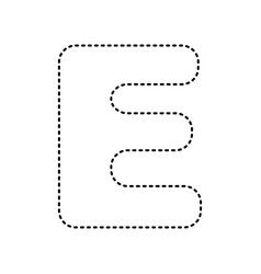 Letter e sign design template element Royalty Free Vector