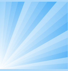 Retro blue rays light colorful sunburst and Vector Image