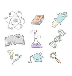 Science horizontal background Royalty Free Vector Image