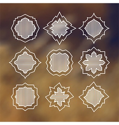 Label elements design Royalty Free Vector Image