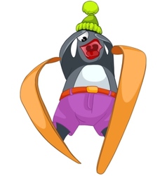 Penguin salute Royalty Free Vector Image - VectorStock