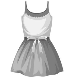 Cute female dress on white background Royalty Free Vector