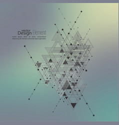 Magic geometry background Royalty Free Vector Image