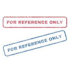 For reference only textile stamps Royalty Free Vector Image