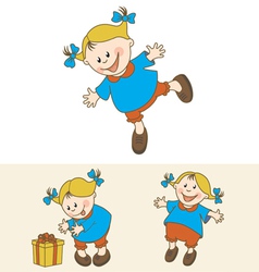 Baby girl set Royalty Free Vector Image - VectorStock