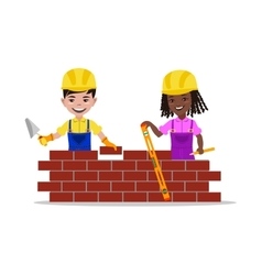 Cartoon builder Royalty Free Vector Image - VectorStock