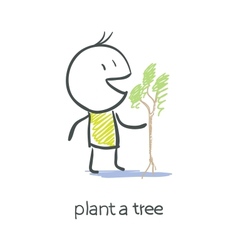 Green tree root world map with earth house concept