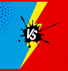 Versus vs lightning symbol template Royalty Free Vector