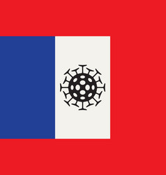 Coronavirus icon prohibit sign stop covid 19 Vector Image