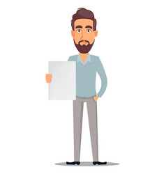 Business man with gray hair Royalty Free Vector Image