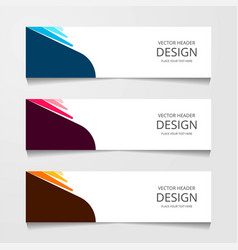 Abstract banner design modern web template Vector Image