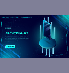 Website development banner programming technology Vector Image
