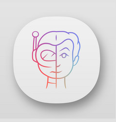 Object detection app app icon Royalty Free Vector Image