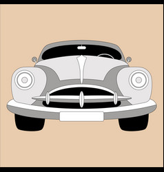 Classic car lining draw Royalty Free Vector Image