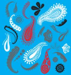 Paisley design elements Royalty Free Vector Image
